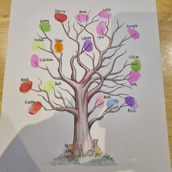 Fingerprint Tree, Finger Print Tree, Alternative Guest Book ...