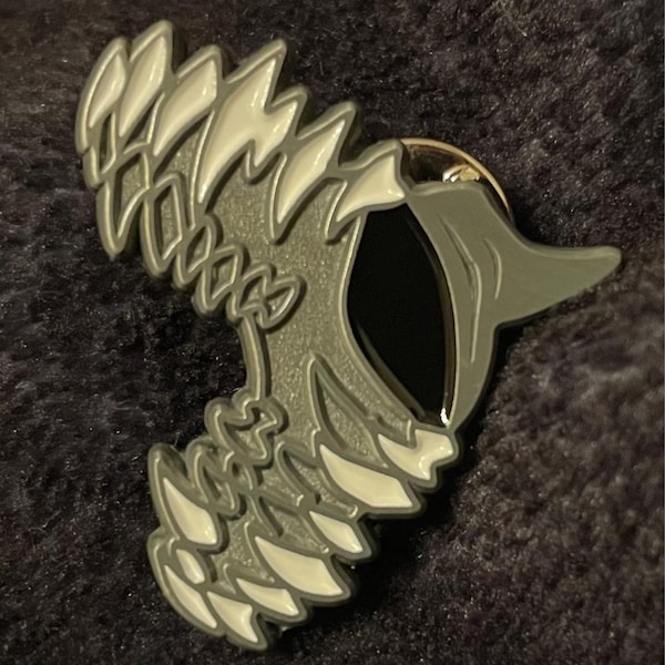 Oni Japanese Demon Skull Enamel Pin - Etsy