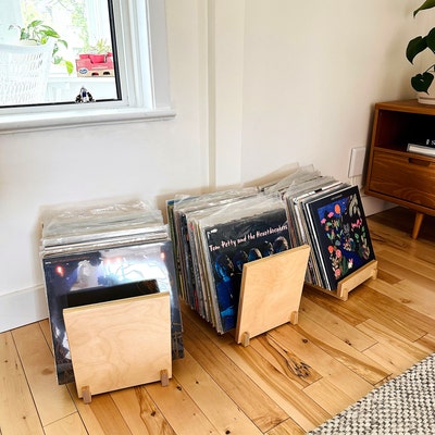 Mid-century Modern Cabinet Bookcase Vinyl Album Storage - Etsy