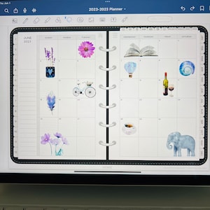 Portrait Digital Notebook With Tabs Goodnotes Notebook - Etsy