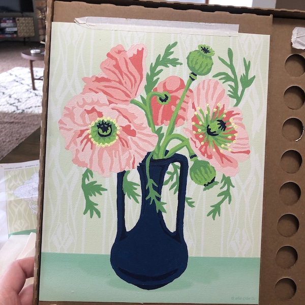 Oleander Hawk Moth Paint-by-number Kit - Etsy