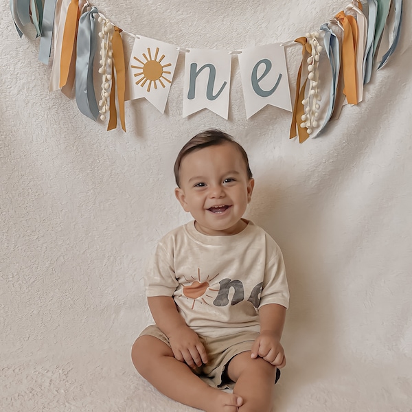 Boy Sunshine Banner, First Trip Around the Sun Theme, Sun High Chair ...