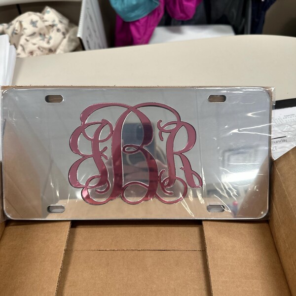 Custom Mirror "bronze" License Plate, Car Tag, Personalized Car Tag ...