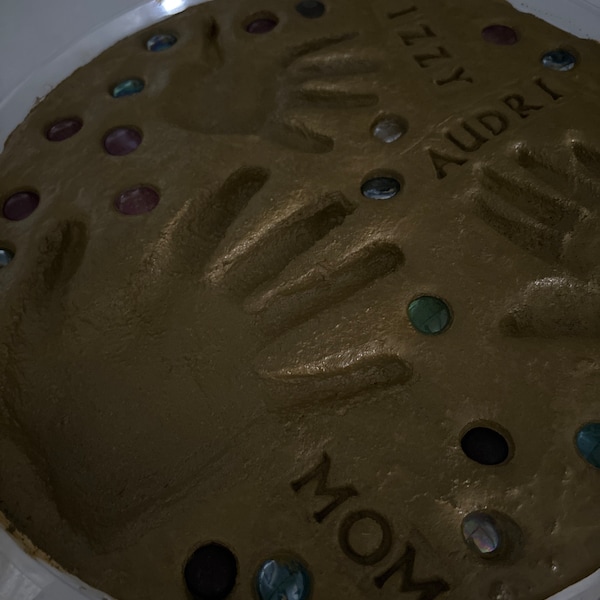 Colored DIY Stepping Stone Kit, Handprint Stepping Stone, Footprint ...