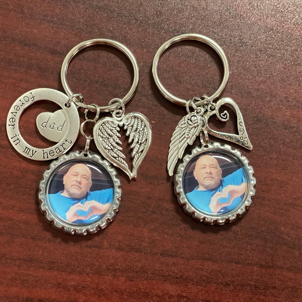 Memorial Keyring - Memorial Photo Gift - Custom Memorial Gift ...