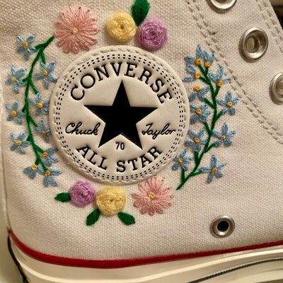 Custom Converse Embroidered Shoes Converse Chuck Taylor 1970s ...
