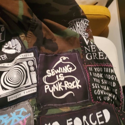 Sewing is Punk DIY PUNK PATCH - Etsy