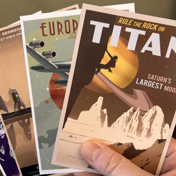 Soar High Above the Surface of Venus. Postcard - Etsy