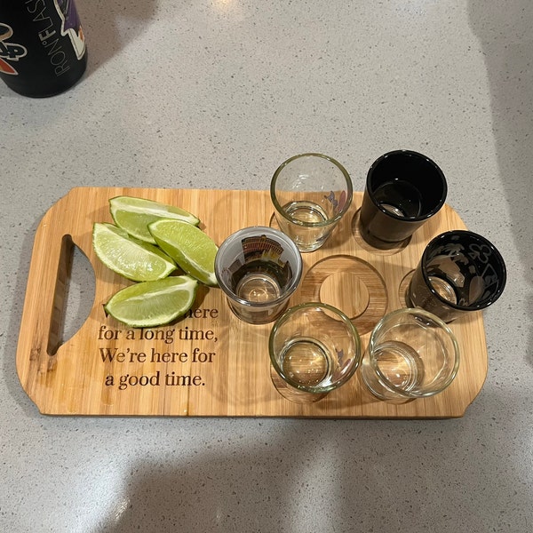 Personalized Round O' Shots Board - Custom Engraving - Etsy