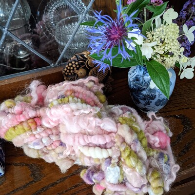 Handspun Yarn, Art Yarn, Chunky Yarn, Weaving Yarn, Slub Yarn, Hand ...