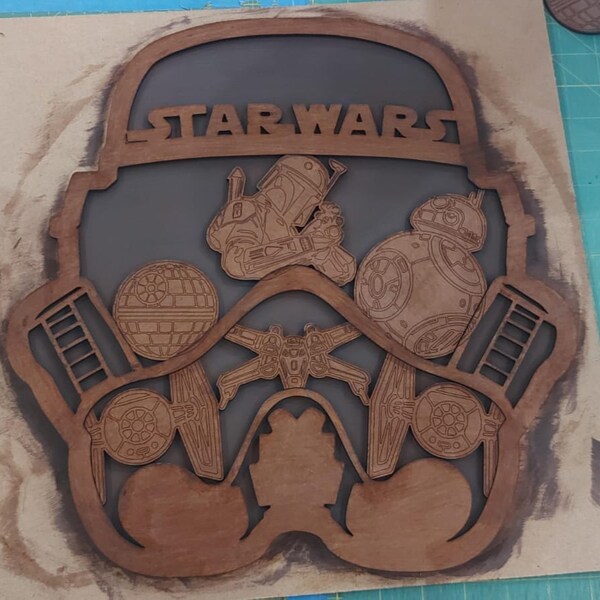 Multi-layer, Laser Cut Fles - 7 Layer Art Piece for Glowforge - SVG ... Multi-layer, Laser Cut Fles - 7 Layer Art Piece for Glowforge - SVG ...
