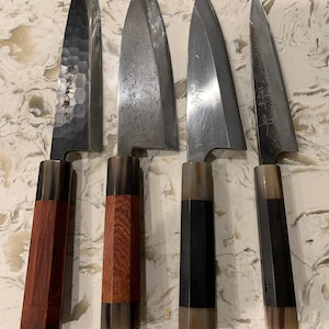 Customized Japanese Knife Handle/ Wa D Oval Handle/buffalo - Etsy
