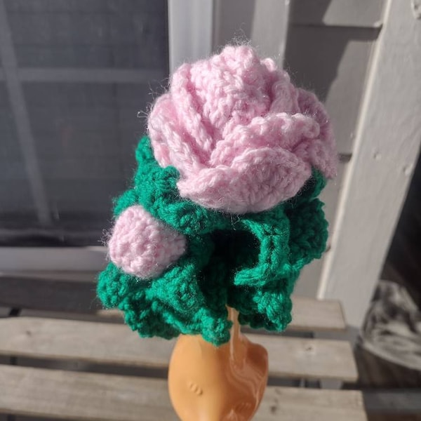 Passionate Red Roses Crochet Pattern, Crochet Flower Bouquet Pattern ...