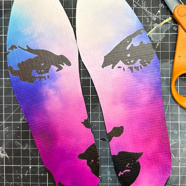 Custom Printed Insoles (single Pair) - Etsy