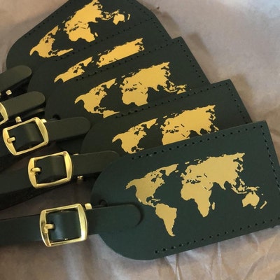 World Map Luggage Tags Wedding Favors Travel Gifts, Bridesmaid Gift ...