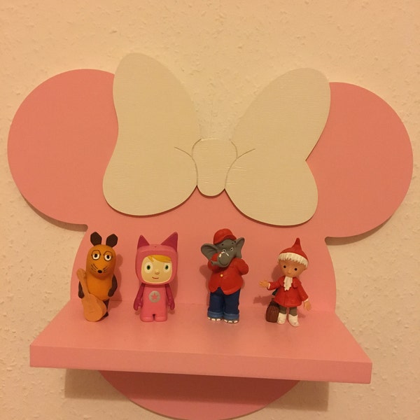 Minnie Mouse Shelf, Shelf for Baby Nursery, Kids Room, Wall Decorations ...