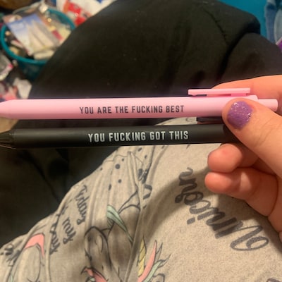 Sweary Offensive Pens, Funny Stationary, Planner Accessories, Pens for ...