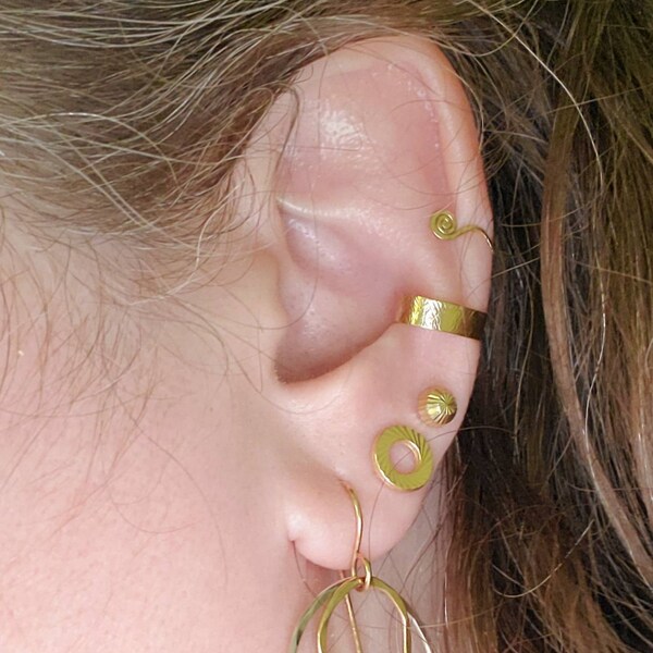 Tragus Cuff - Spiral - Nose Cuff - Ear Cuff - Non Pierced - Fake Tragus ...