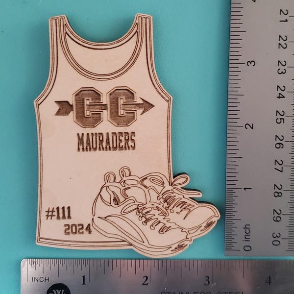 Cross Country Runner Laser Engraved Personalized Magnet With Name ...