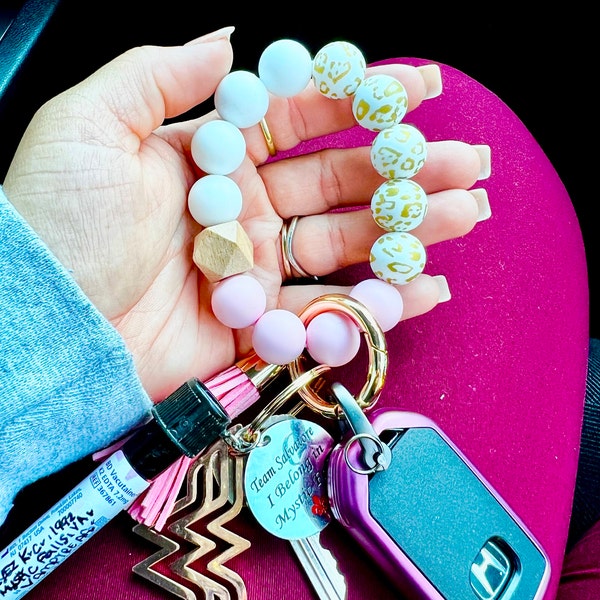 Bangle Keychain | Bracelet Key Chain | Wristlet Keyring | Silicone ...