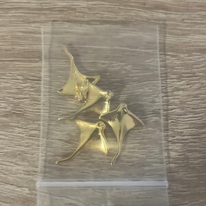 Vermeil Heart Outline Tiny Charms 18k Gold Plated Over Sterling Silver ...