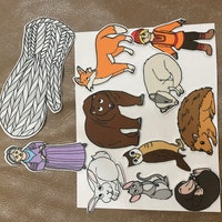 The Mitten Felt Board Story W Animals. Popular Children's Folktale ...
