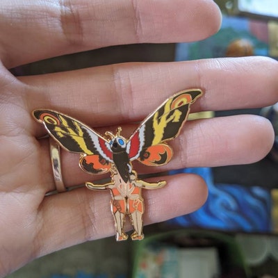 Mothra & the Twins enamel Pin - Etsy