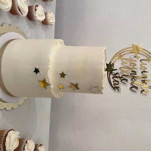 Layered Birthday Cake Topper SVG, Happy Birthday Cake Topper SVG ...