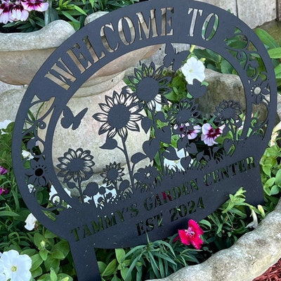 Custom Metal Lavender Stake Sign, Lavender Decoration, Garden Flower ...