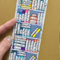 Bookshelf Reading Tracker, PNG Stickers TBR Tracker Book , Book Journal ...