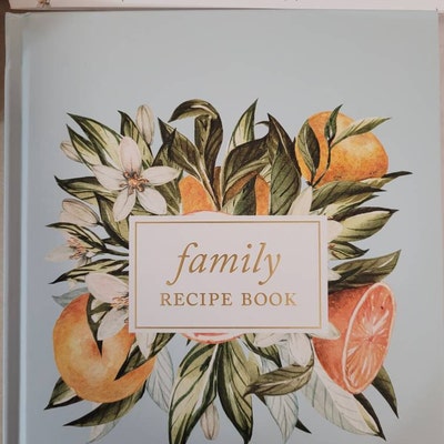 Family Recipe Book & Keepsake Journal Recipe Binder and Blank Cookbook ...