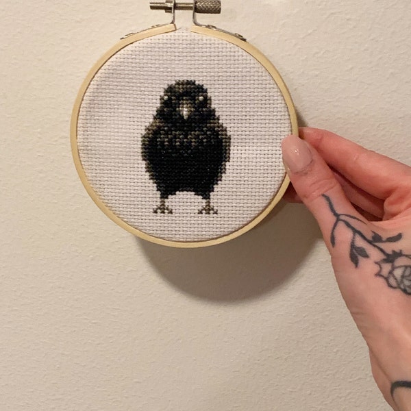 Crow Cross Stitch Pattern PDF - Raven Embroidery - Instant Download ...