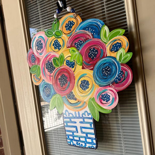 Spring Door Hanger - Summer Door Hanger - Spring Decor - Spring Door ...