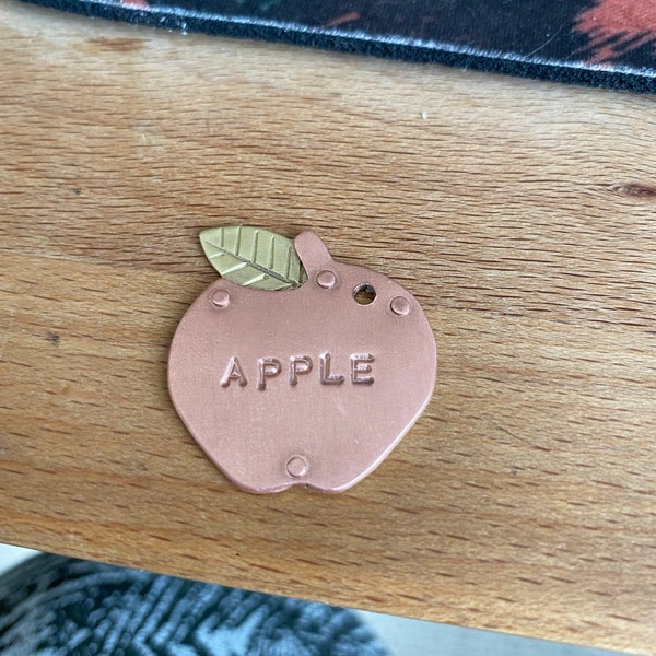 Peach Pet Tag - Etsy