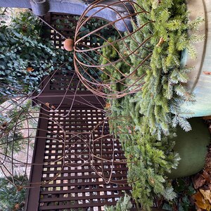 Wrought Iron 25 Cone Topiary Flower Trellis, Metal Plant Climber ...