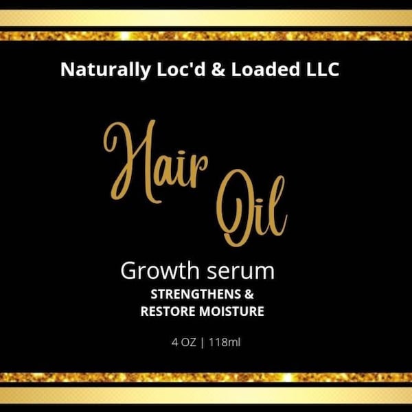 DIY Oil Bottle Label, Hair Oil, Hair Growth Oil, Dropper Bottle Label ...