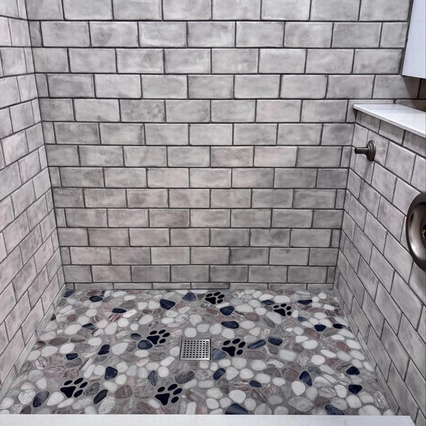 6 Inch Dog Paws Tile - Etsy