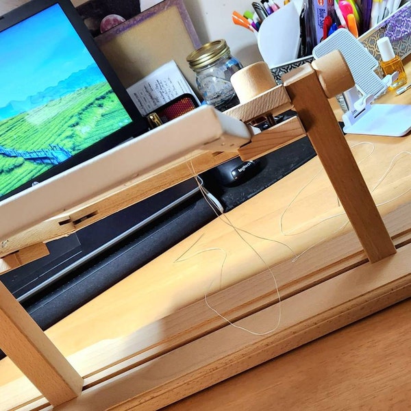 Seat-round 360 Degree Rotatable Embroidery Frame, Adjustable Wooden ...