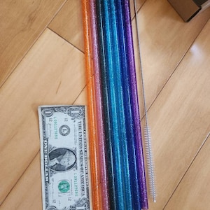 Glitter Tumbler Straw Replacement Straw Cup Accessory Glitter Straw for ...