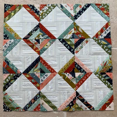 Pyramid Stack Quilt Pattern Foundation Paper Piecing FPP Baby & Throw ...
