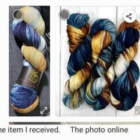 Dragonfly in Amber - Blue, Gold, Yellow, White Merino Nylon Yarn ...