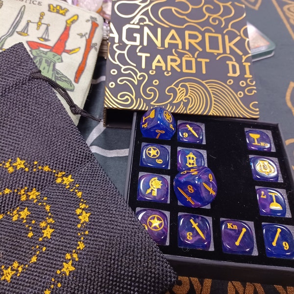 Ragnarok -- Sunset Sea Tarot Dice - Etsy