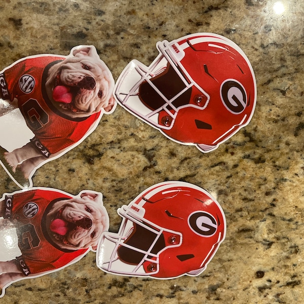 UGA Georgia Bulldogs Decal Sticker: Uga X Mascot Endzone Premium Photo ...