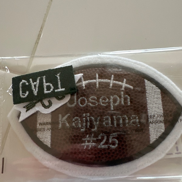 Personalized Football Letterman Jacket Patch | Football Jacket Patch ...