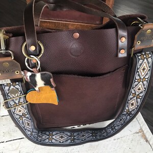 Brown Horse 2 Real Cowhide Fur and Leather Key Holder Ring - Etsy