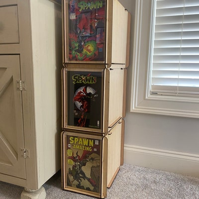 Three Comic Book Storage Boxes Includes a Plexiglass End - Etsy