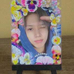 3D Decorated Toploader bottle Flowers Theme for KPOP & Anime Photocards ...