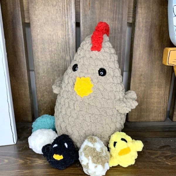 Bitty Betty, the Egg Laying Chicken Crochet Pattern - Etsy