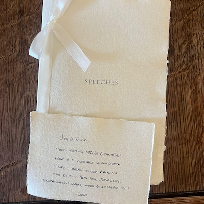 Calligraphy Scroll Name Place Cards on Handmade Paper Calligraphy Name ...