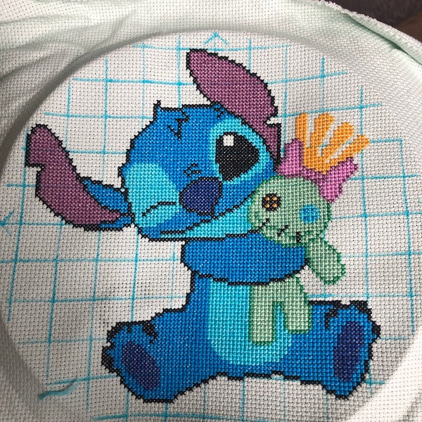 Stitch and Doll Cross Stitch Pattern Embroidery Pattern Instant ...